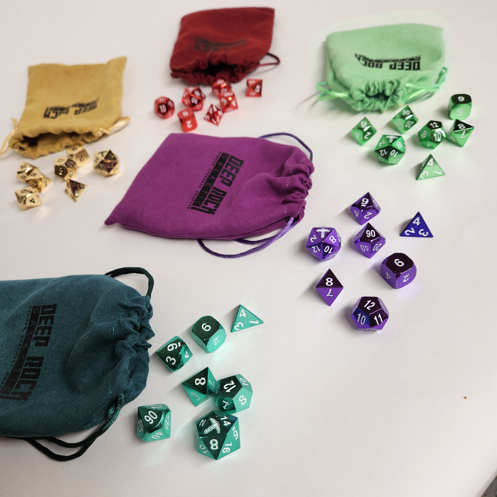 Deep Rock Galactic 7-pc Dice Set – Lizard Doggo