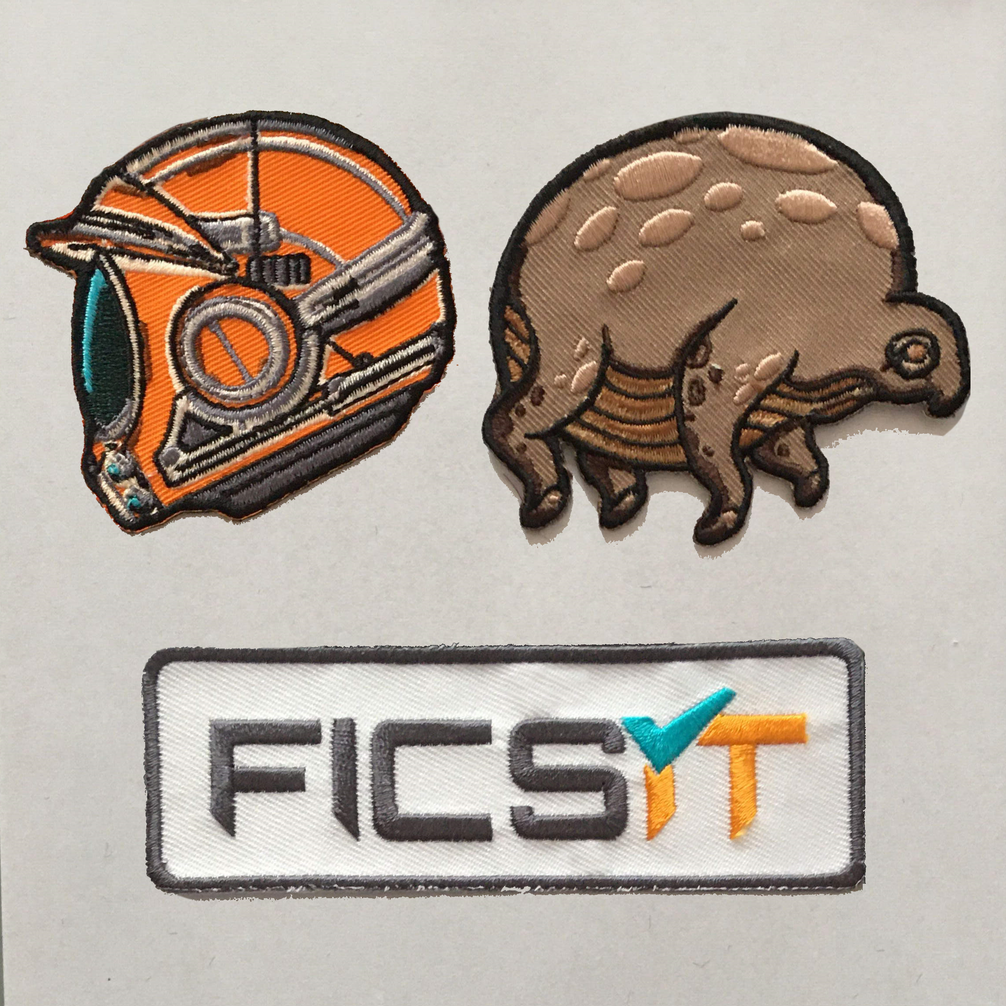 Satisfactory Embroidered Patch - Set of Three – Lizard Doggo