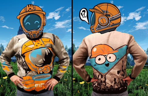 Jacquard-knit FICSIT Sweater – Lizard Doggo