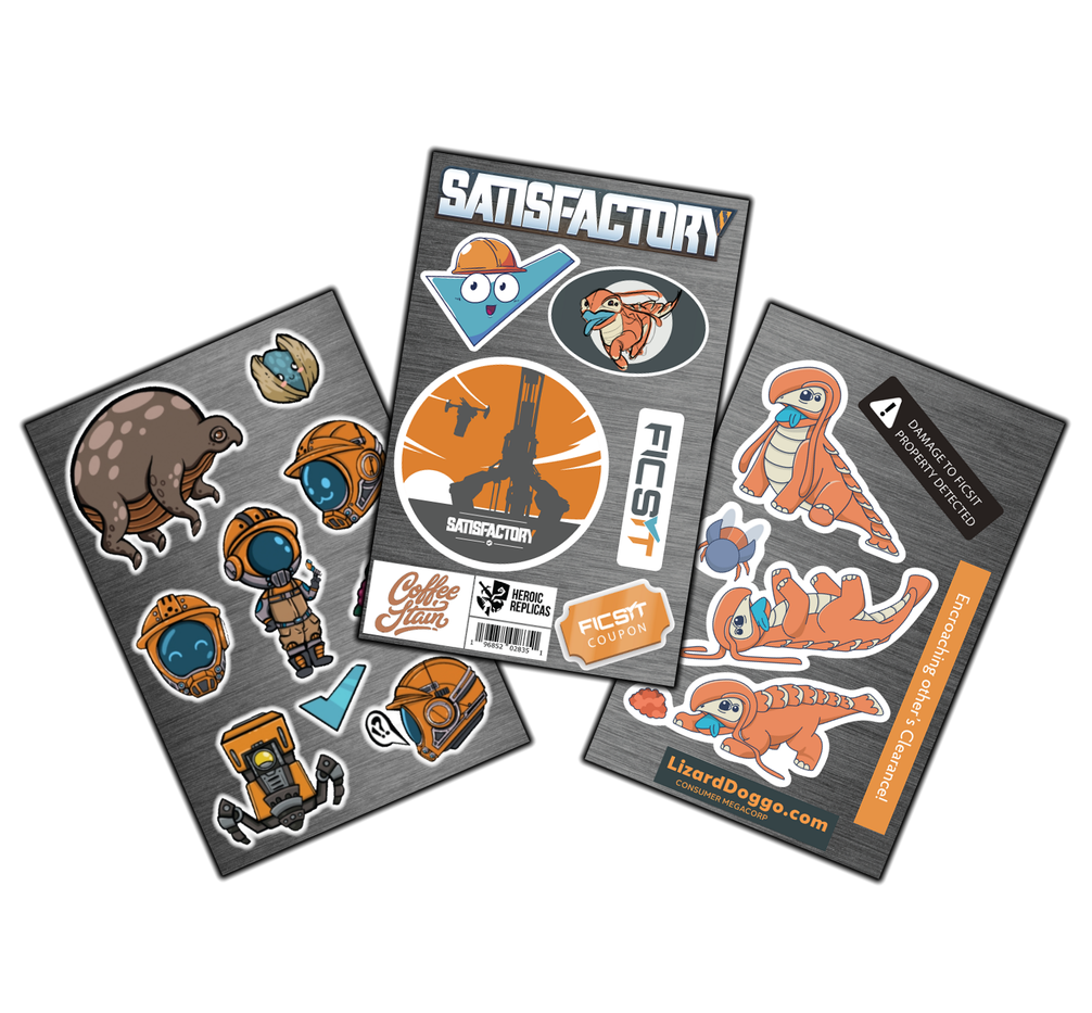 Satisfactory Sticker Pack – Lizard Doggo